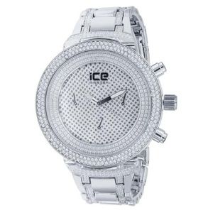 techno pave Accessories | Hip Hop White Gold Plated Lab Diamond Luxury ...